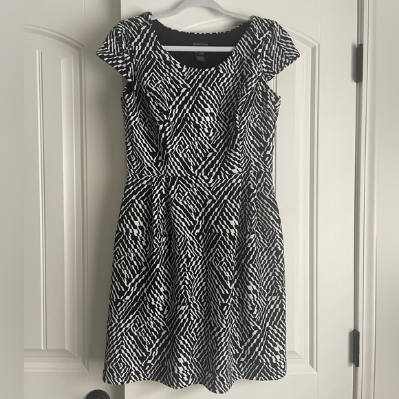 Enfocus Studio | Dresses | Enfocus Studio Black And White Dress Size 8 ...